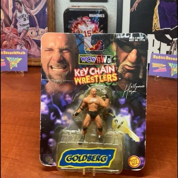 Mattel | Toys | Wcw Nwo Goldberg Keychain Wrestler 998 Unopened In ...